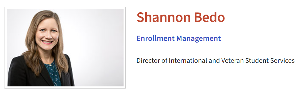 Shannon Bedo's Appointments